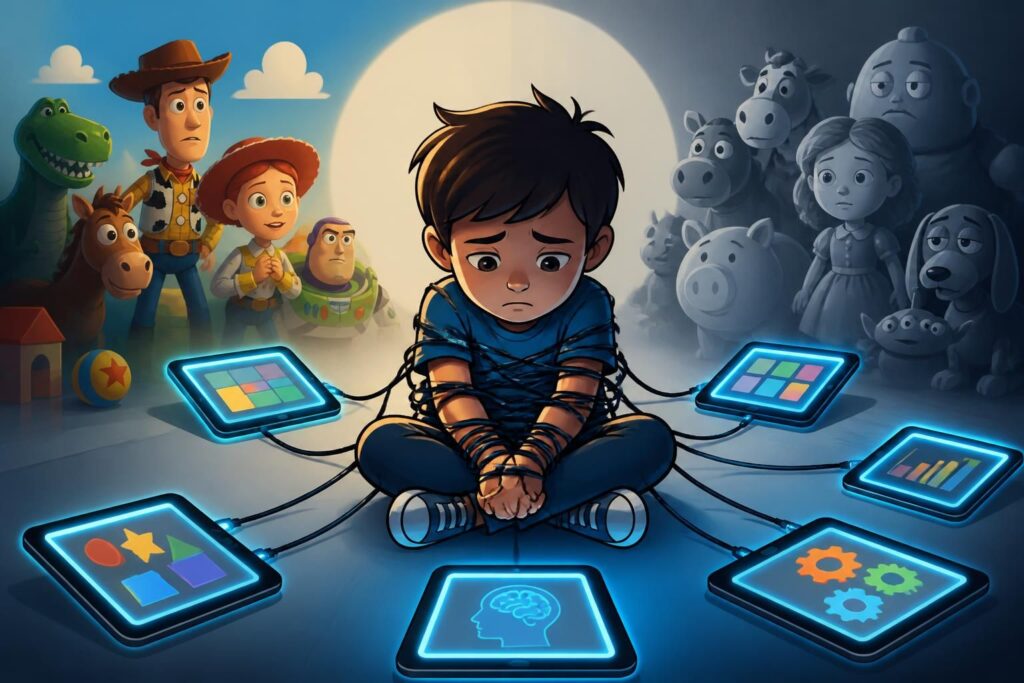 The captive child and educational tablets: lessons from Toy Story 5